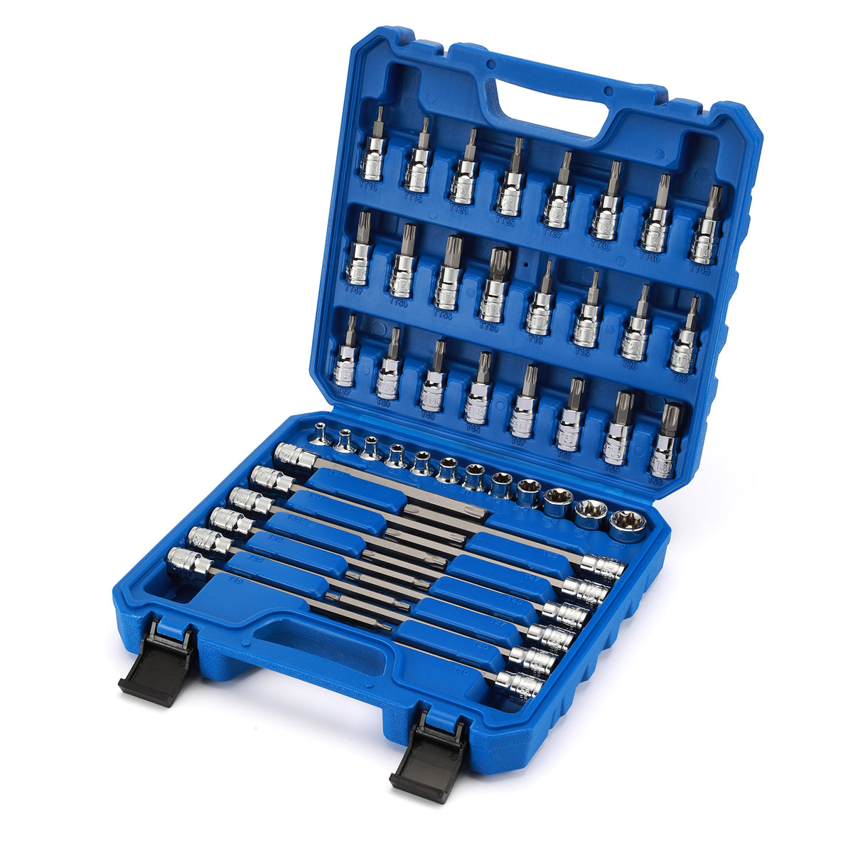 CASOMAN 48PCS 3/8"Drive Master Torx Bit Socket and External Torx Socke ...