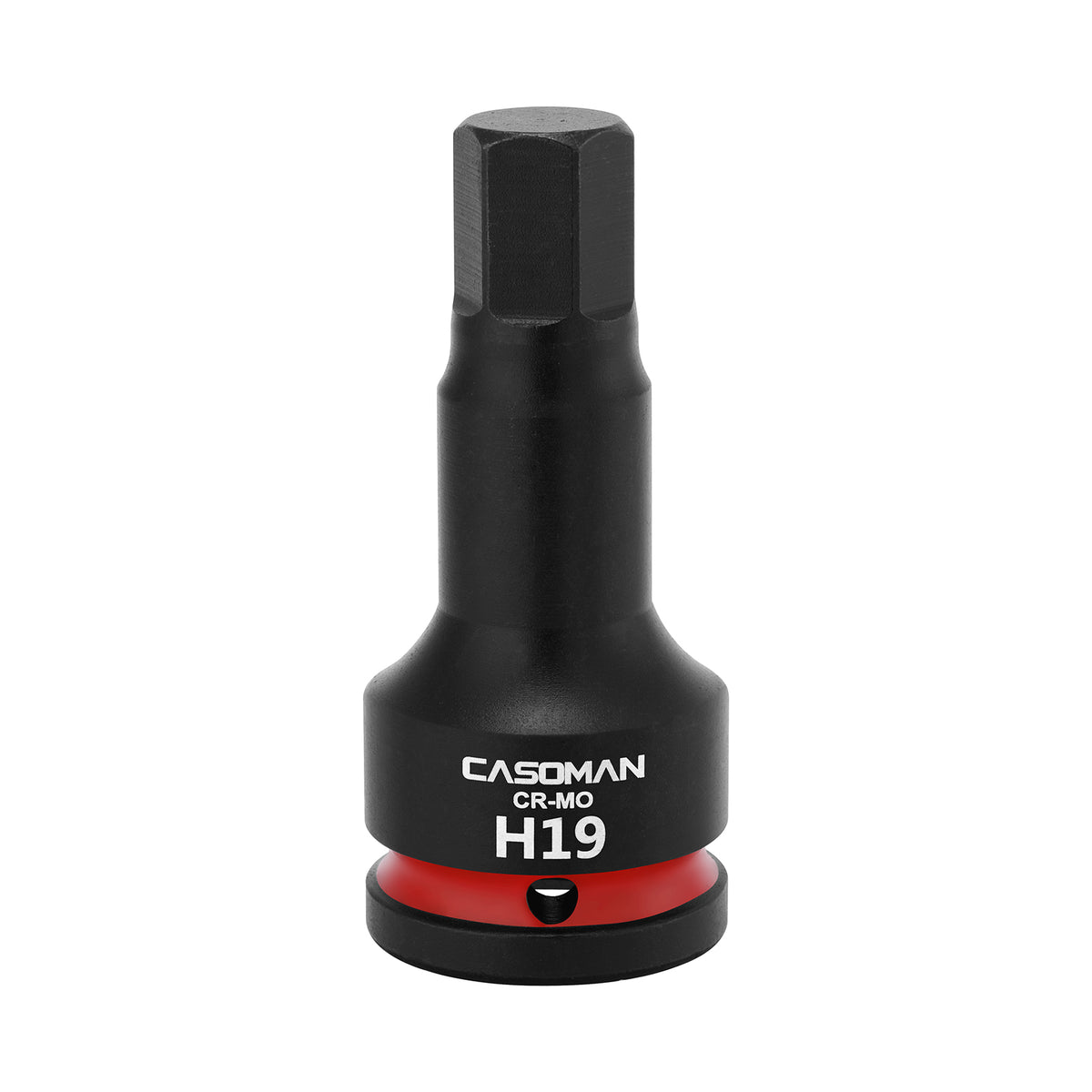CASOMAN 3/4" Drive Large 19mm Impact Hex Bit Socket, One-Piece H19 All ...
