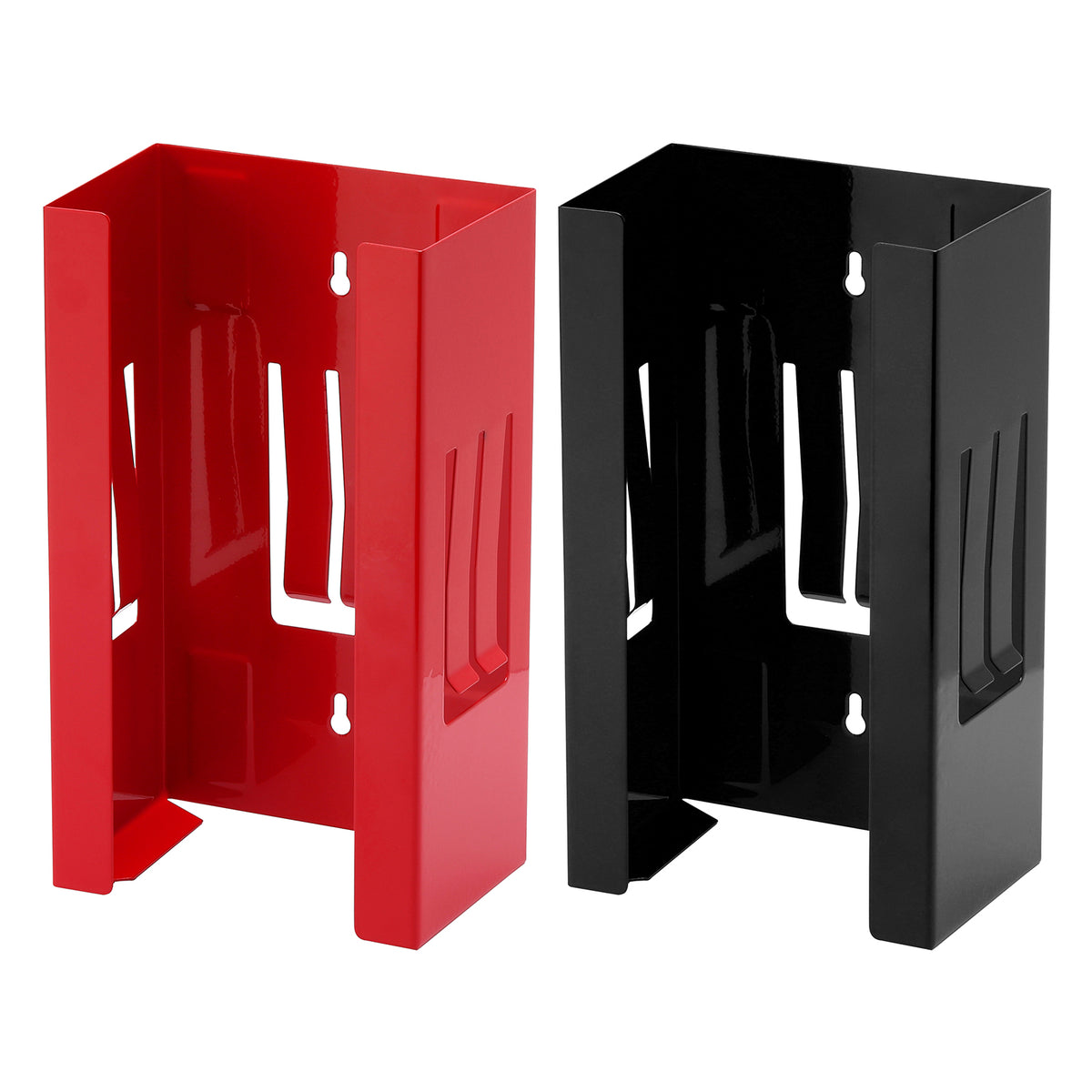 CASOMAN 2PCS Magnetic Glove/Tissue Dispenser, Black & Red, 8LBS Capaci ...